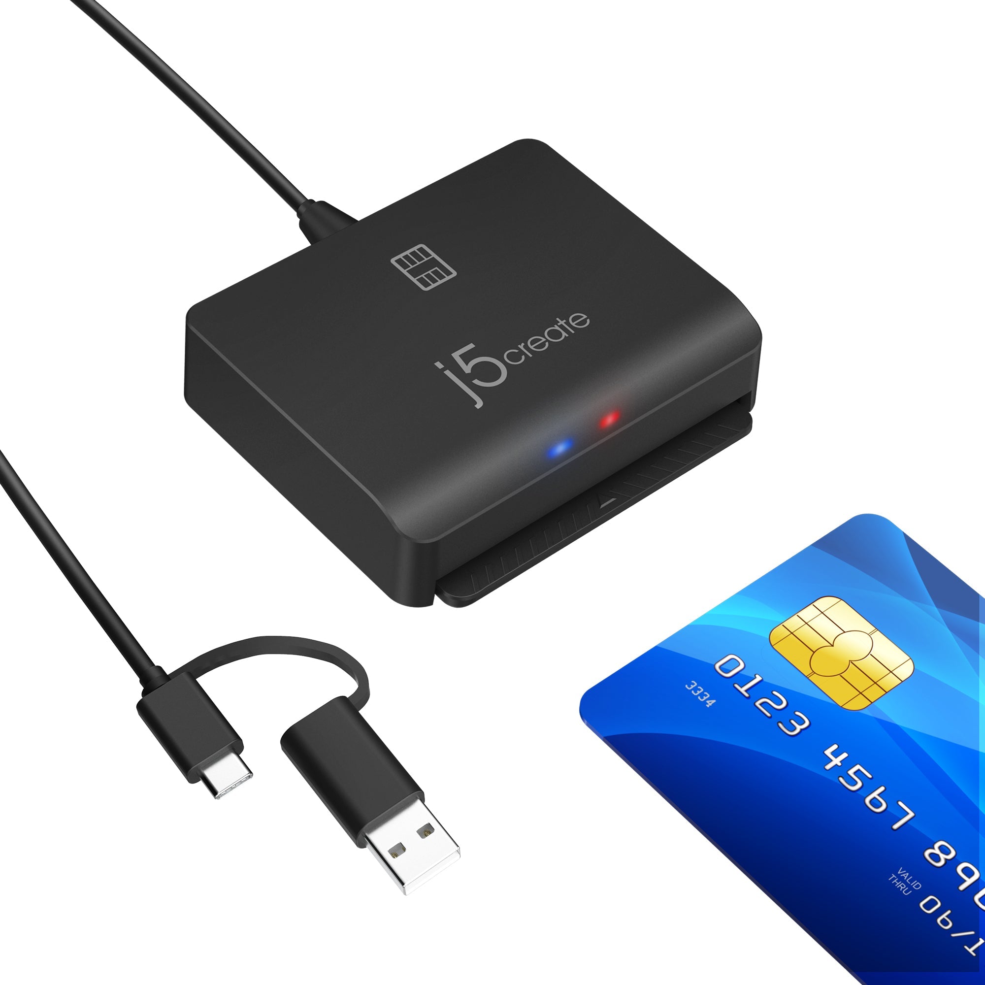 JUR260 USB™ Smart Card / CAC Reader – j5create International